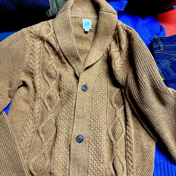 GAP | Sweaters | Mens Carmel Colored Cardigan | Poshmark